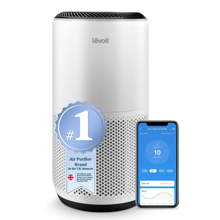 Levoit Core 400S Smart Air Purifier | 3-Stage HEPA