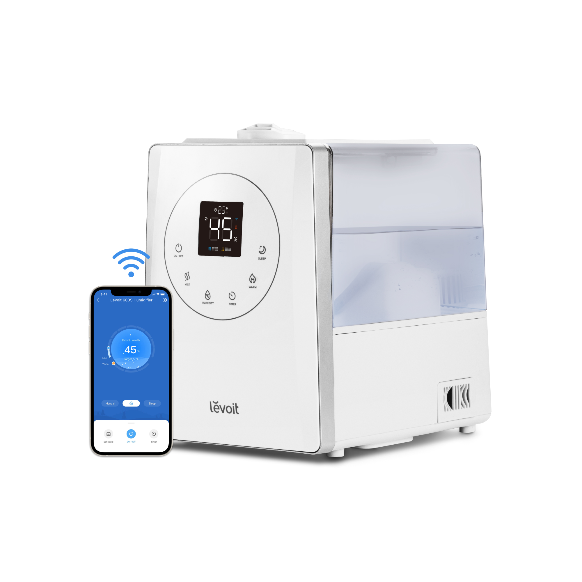 Levoit LV600S Hybrid Ultrasonic Humidifier | Warm & Cool Mist