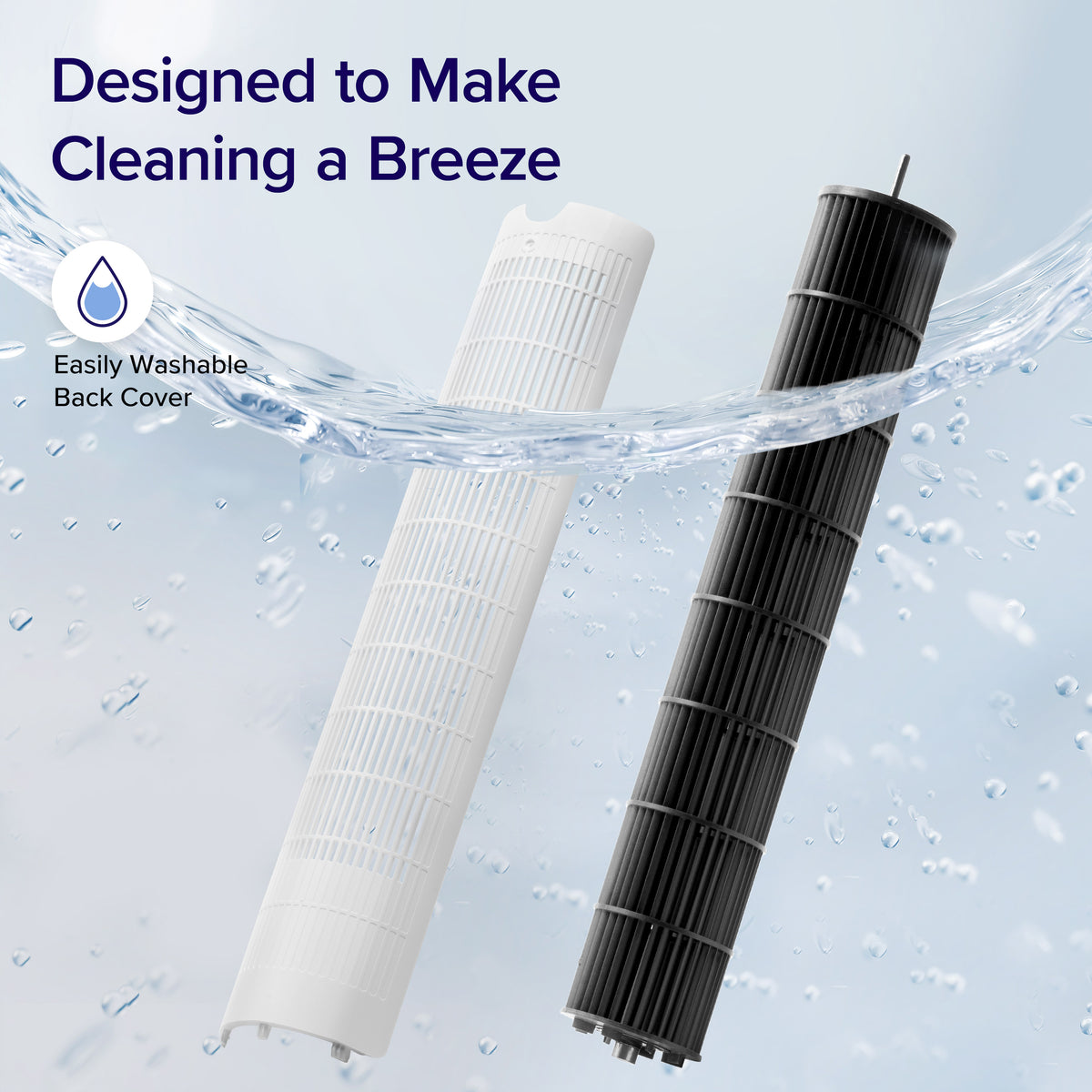 Levoit Classic 36-inch Tower Fan with DC Motor | Quiet & Energy Efficient