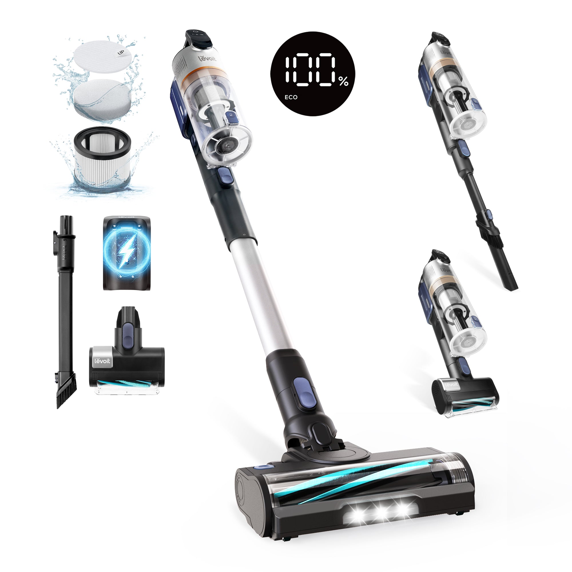 Levoit LVAC-300 Cordless Vacuum Cleaner | Powerful Suction