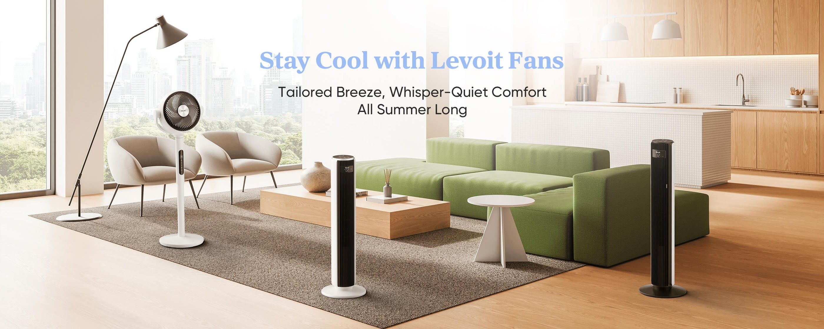 Levoit Tower Fans | Powerful, Quiet & Versatile Cooling Solutions for ...